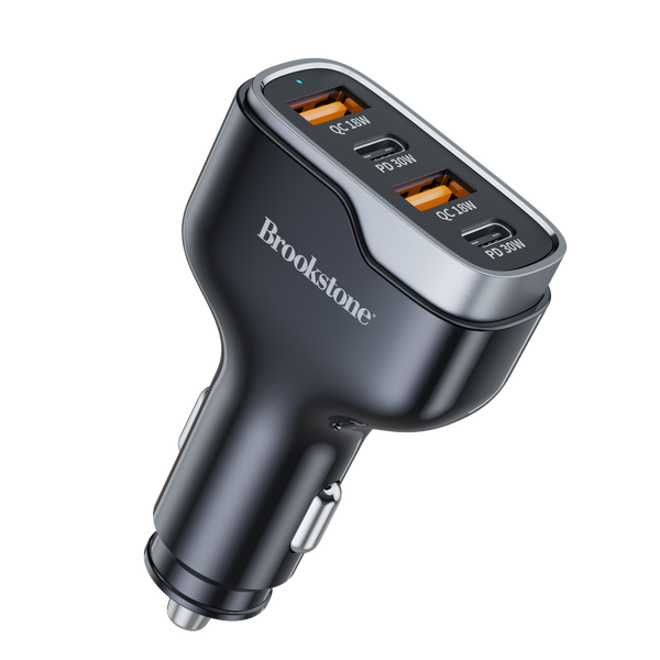 Brookstone 4 Port Rapid 60 Watt Car charger – Gabba Goods